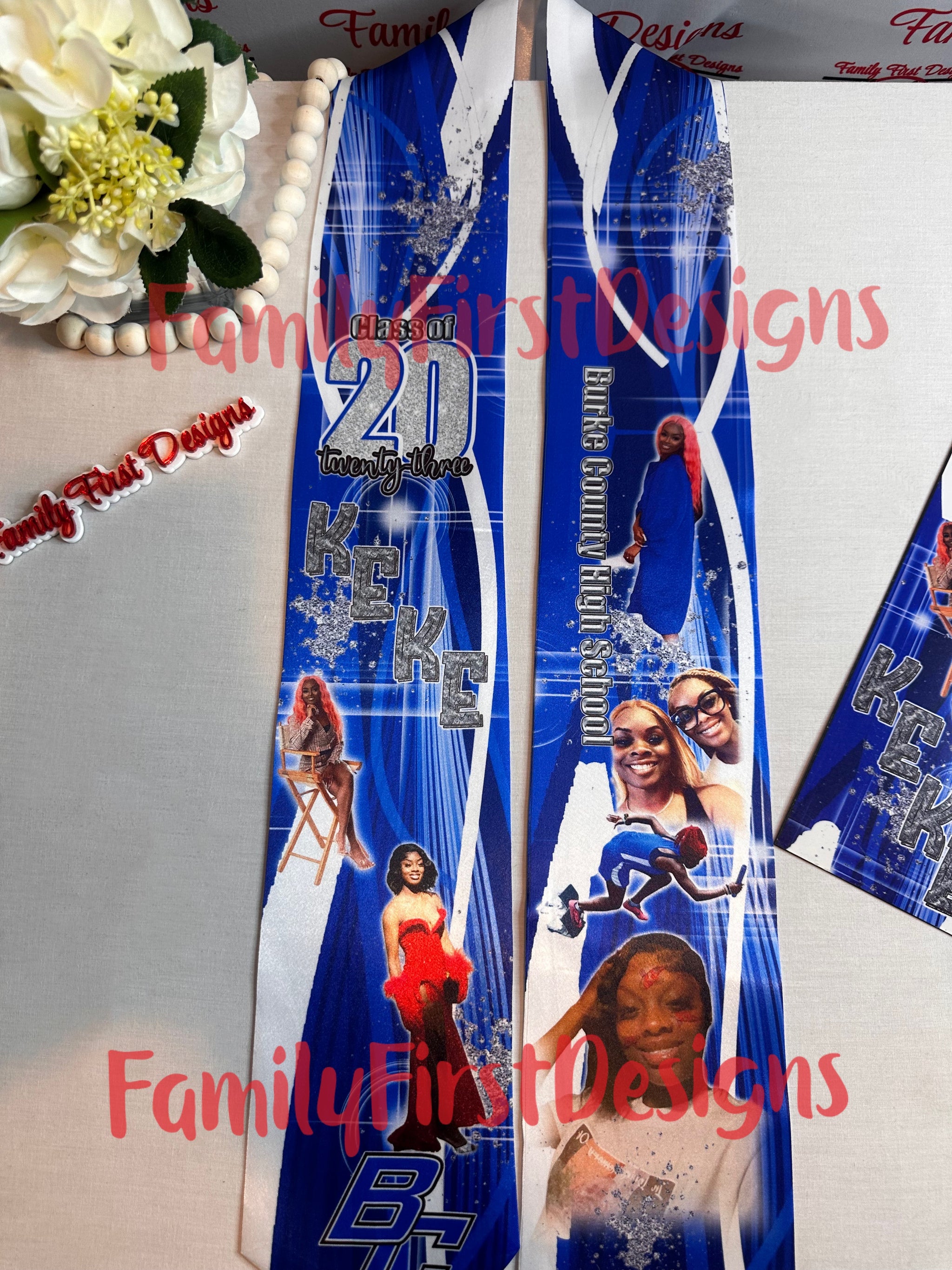Custom Graduation Stole – Family First Designs LLC